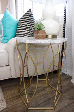 DIY Faux Marble Table