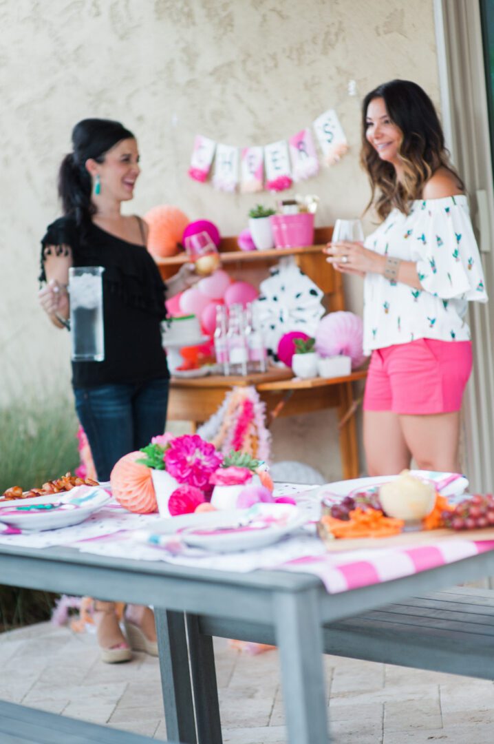 Backyard BBQ Girls Night In with Spoonflower | Rebecca Propes Design & DIY
